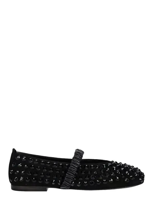 KENNEL&SCHMENGER Blair Embellished Ballerina Flats - Black