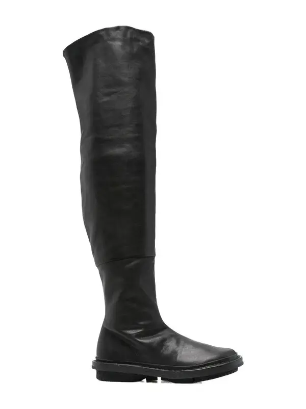TRIPPEN Leather Thigh-high Boots - Black