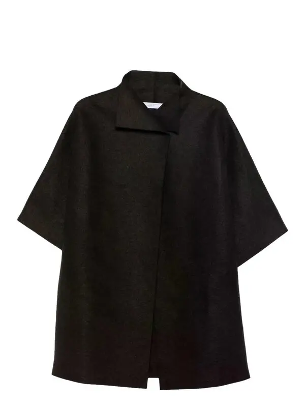 Harris Wharf London Short-sleeve Collared Coat - Brown