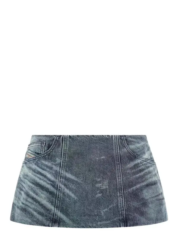 DIESEL® De-nora Denim Mini Skirt - Blue