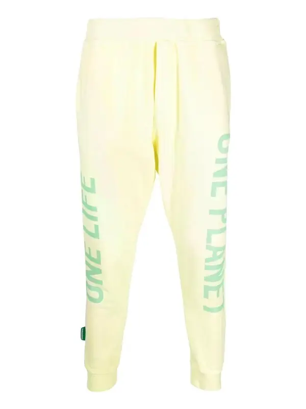 Dsquared2 Logo-print Cotton Track Pants - Yellow