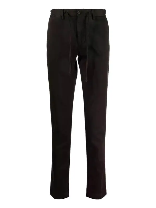 Corneliani Drawstring Tapered Trousers - Brown