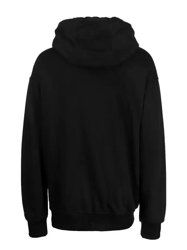 MAUNA KEA Cotton Logo Print Hoodie - Black