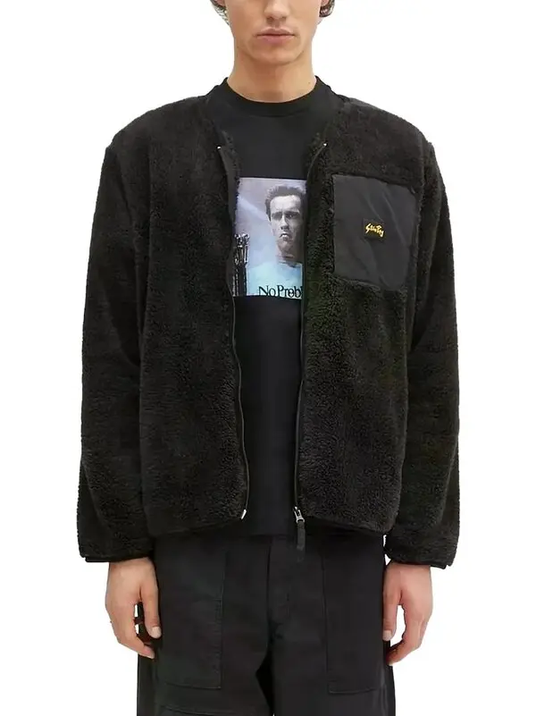 STAN RAY Fleece Panelled Zip-up Jacket - Black