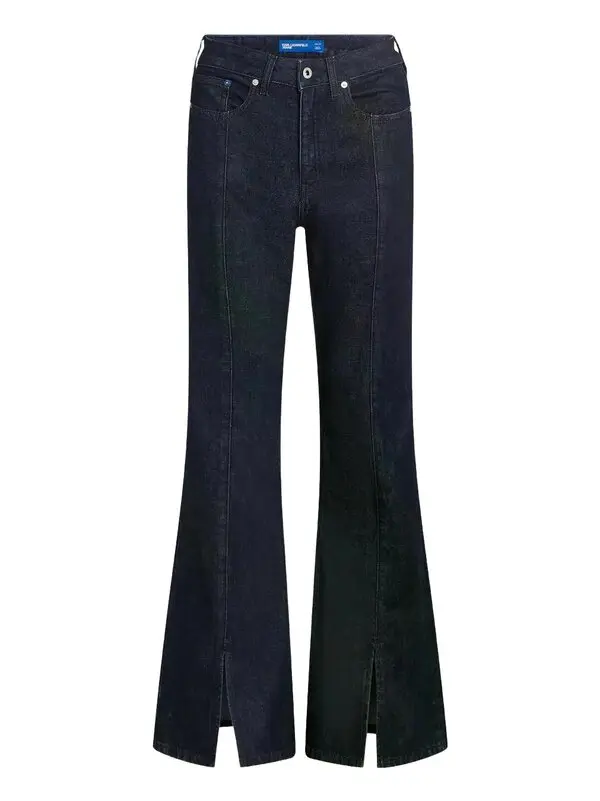 Karl Lagerfeld High-rise Slit Jeans - Blue
