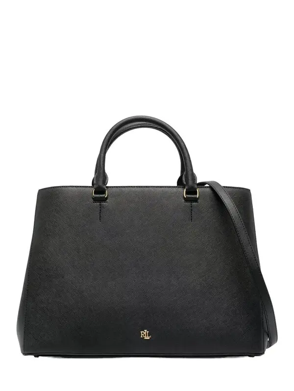 Ralph Lauren Hanna Leather Satchel - Black