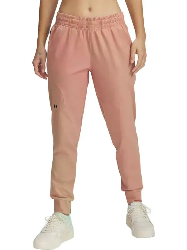 Under Armour Panelled Track Pants With Elasticated Cuffs - Pink