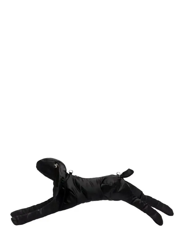 Simone Rocha Hare Padded Satin Cross Body Bag - Black