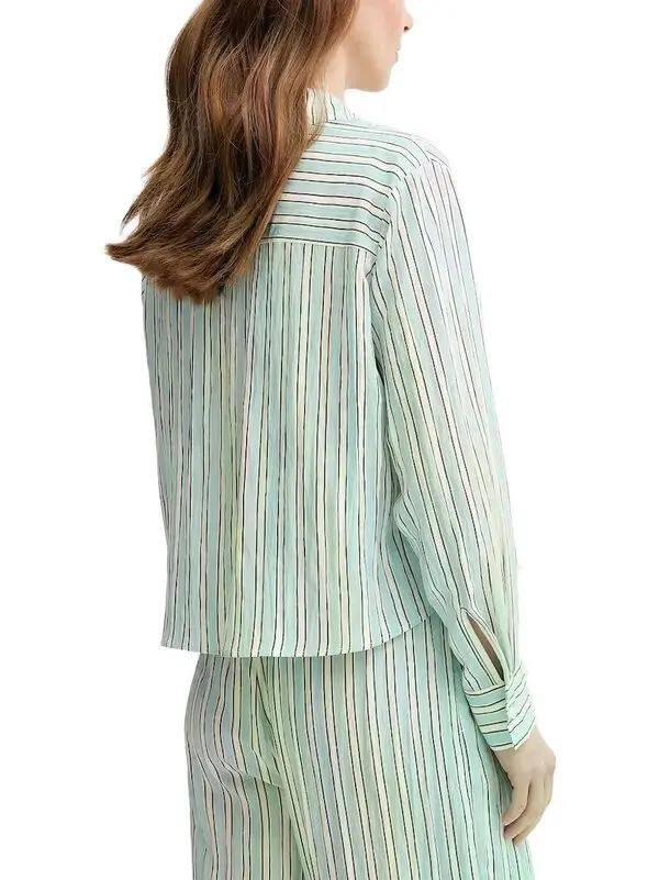 Marc O'polo Striped Panelled Shirt - Blue
