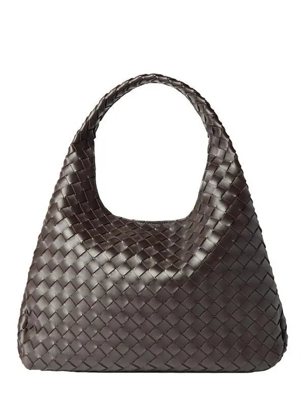 Bottega Veneta Large Campana Shoulder Bag - Brown