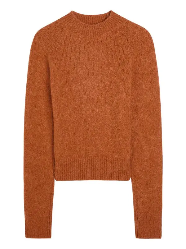 Dries Van Noten Textured Alpaca-blend Jumper - Rust