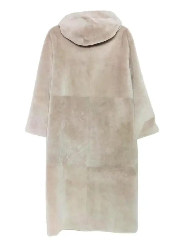 Simonette Ravizza Shearling Coat - Neutrals