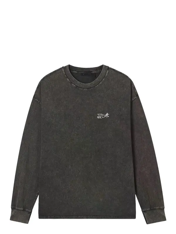 FIVE CM Acid-wash Long-sleeve T-shirt - Grey