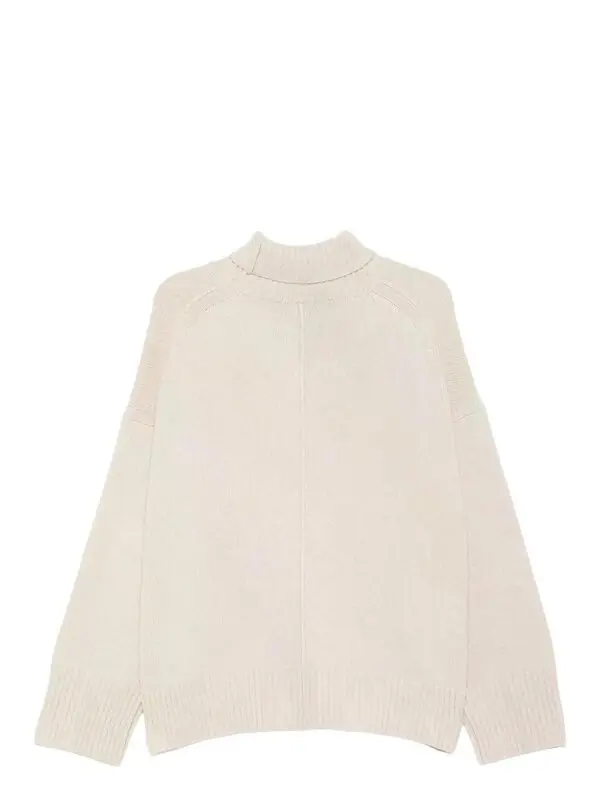 Soeur Roll Neck Wool Sweater - Neutrals