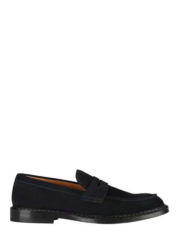 DOUCAL'S Suede Penny Loafers - Blue