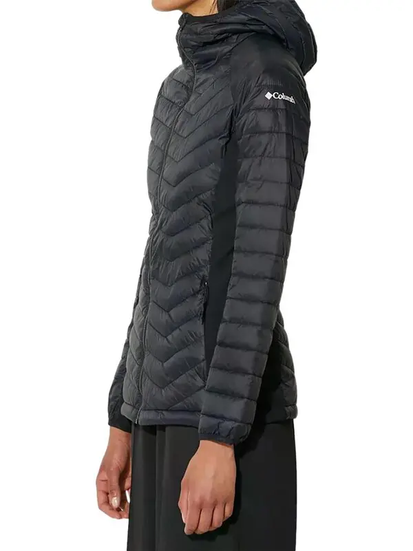 Columbia Chevron-quilted Hooded Jacket - Black