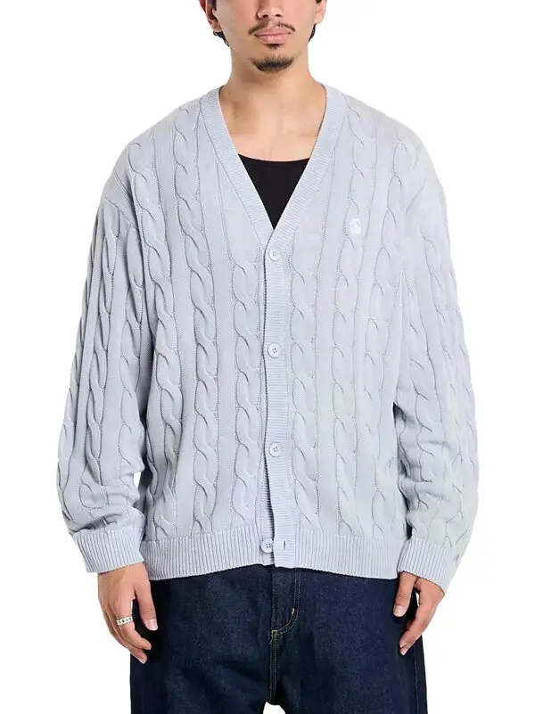 Carhartt Work In Progress Cable-knit Cardigan - Blue