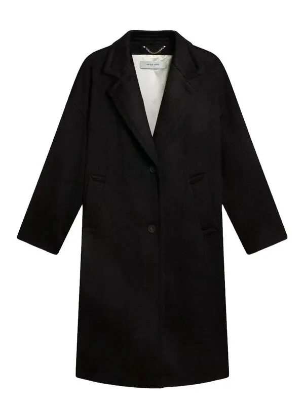 GOLDEN GOOSE Single-breasted Coat - Black