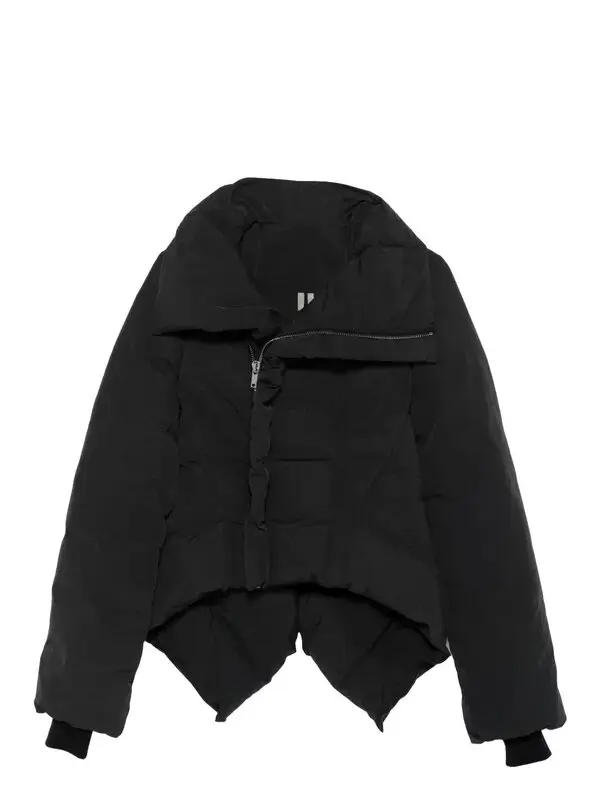 Rick Owens Asymmetrical Quilted Jacket - Black