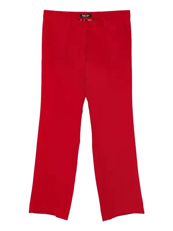 BLAKLACE Mid-rise Tailored Trousers - Red
