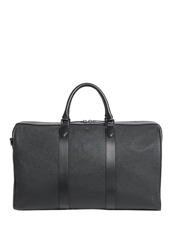 Harrods Leather Holdall Bag - Black