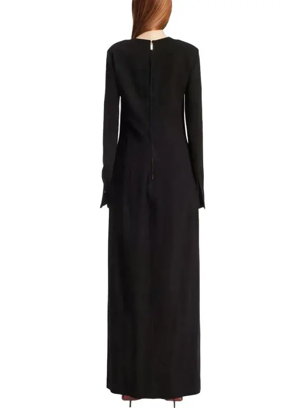 TOTEME Long-sleeve Maxi Dress - Black