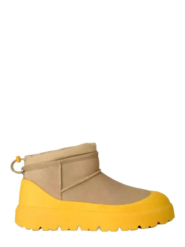 UGG Short Weather Hybrid Fold-over Platform Boots - Neutrals