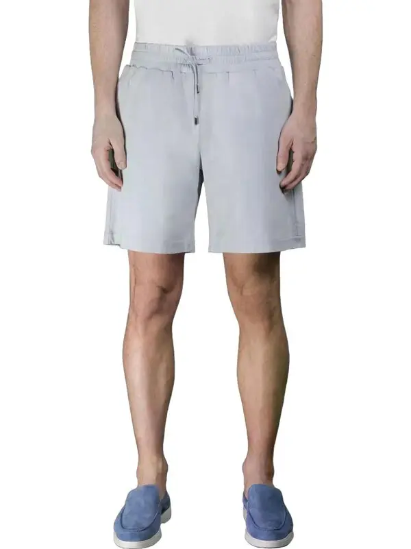 MOORER Drawstring Track Shorts - Blue