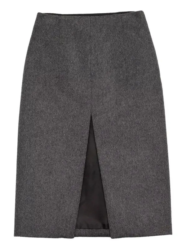 Prada Loden Pencil Skirt - Grey