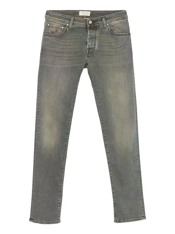Jacob Cohen Distressed Cotton Jeans - Grey