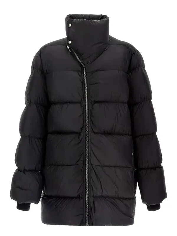 Rick Owens Turtle Quilted Down Coat - Black