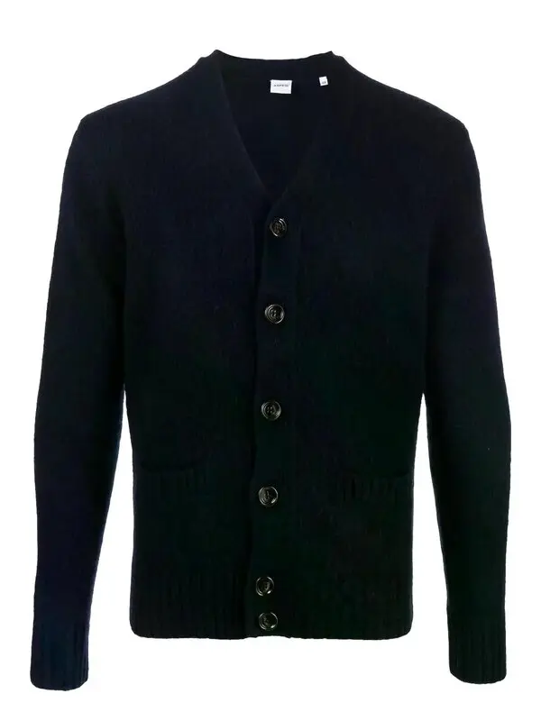 Aspesi Button-up Wool Cardigan - Blue