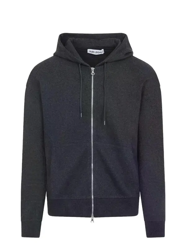 Our Legacy Zip-up Cotton Hoodie - Black