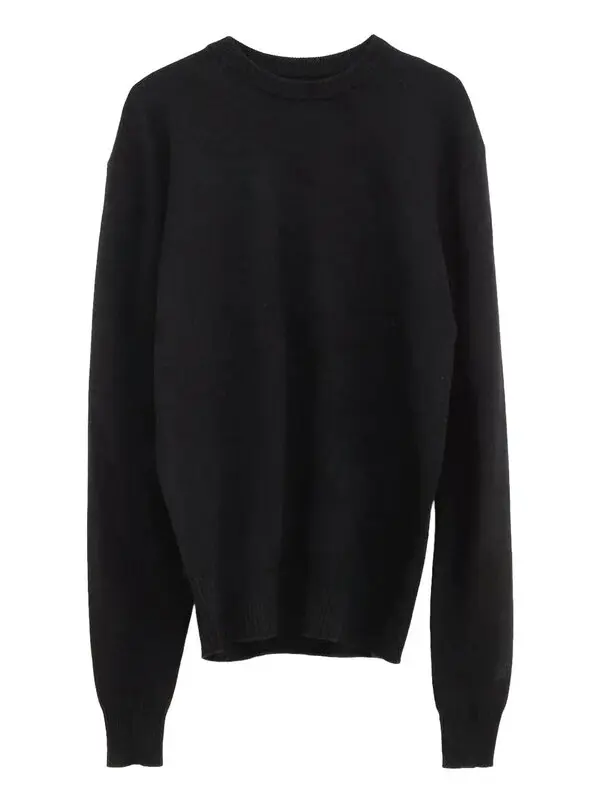 TOTEME Round Neck Cashmere Sweater - Black