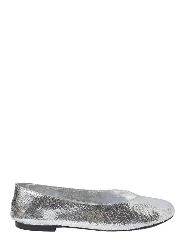 Gimaguas Metallic Effect Ballerina Shoes - Silver
