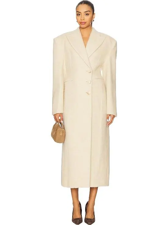 Andamane Ottavia Coat In . Also - Ivory