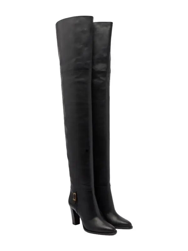 Saint Laurent Julia 85 Over-the-knee Boots - Black