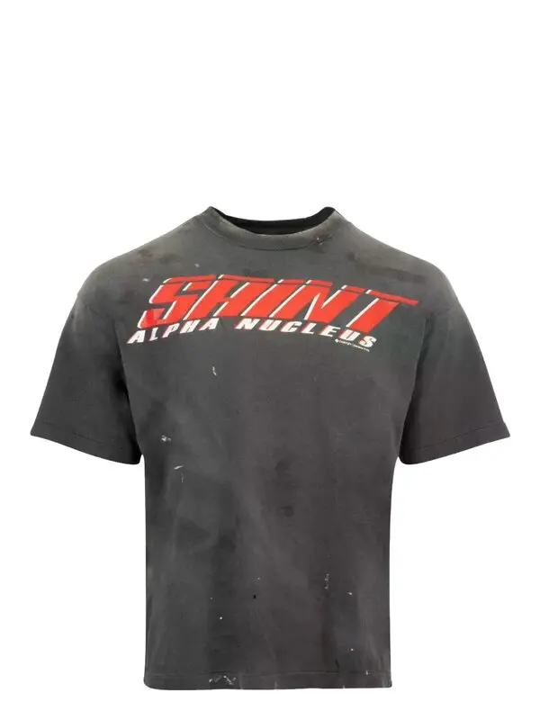 SAINT MXXXXXX Graphic-print T-shirt - Black