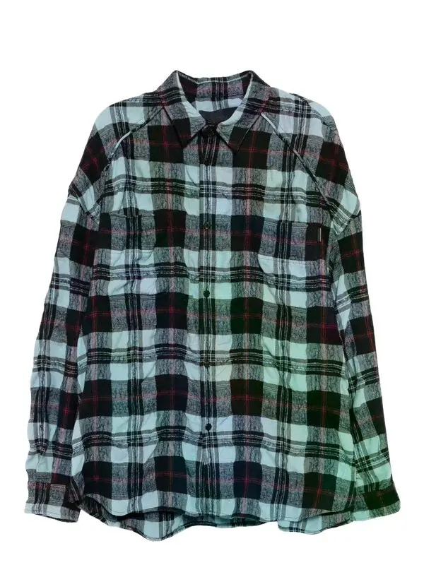 JUUN.J Check-printed Shirt - Blue