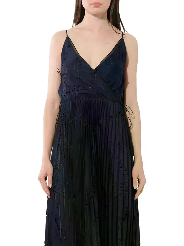 Emilio Pucci Pleated Asymmetric Dress - Blue