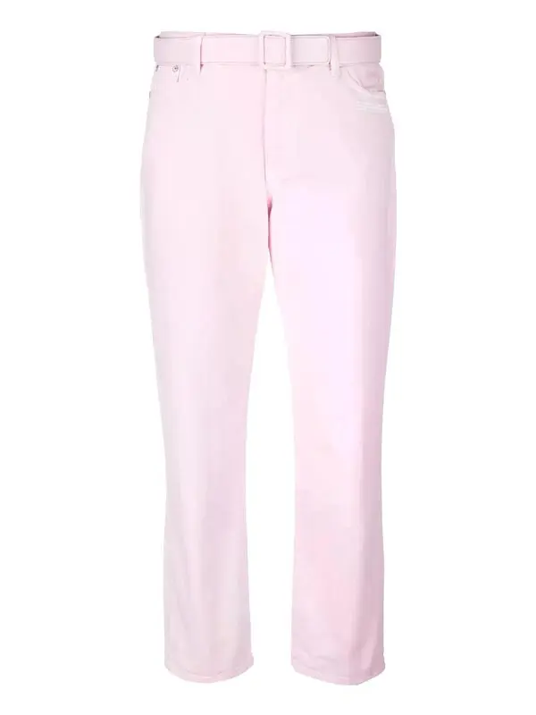 Off-White Skinny Jeans - Pink