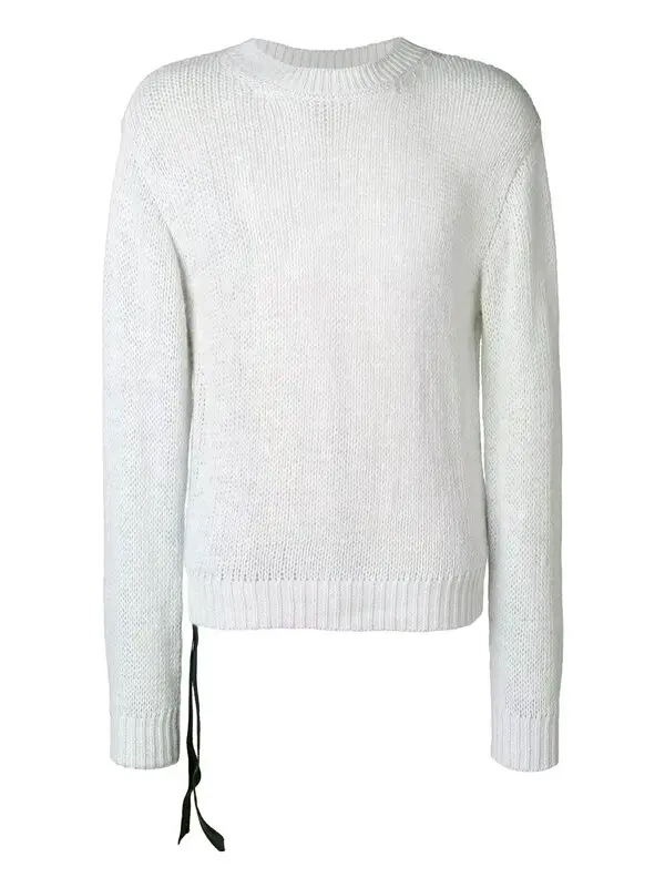 BEN TAVERNITI UNRAVEL PROJECT Wool Blend Long Sleeve Sweatshirt - Grey