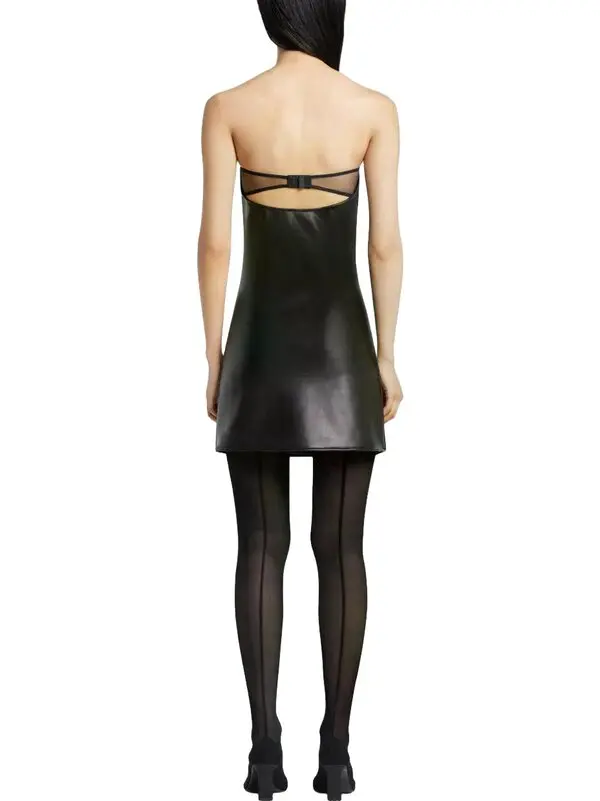 COURREGES Strapless Mini Dress - Black