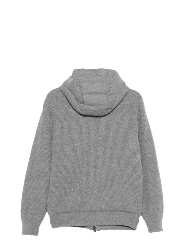 Paul & Shark Hooded Zip-fastening Sweater - Grey