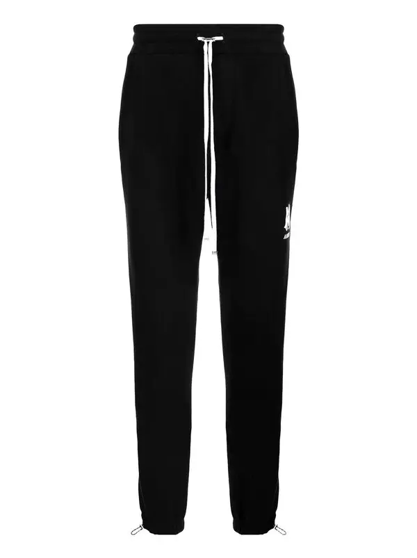 Amiri Logo-print Cotton Track Pants - Black