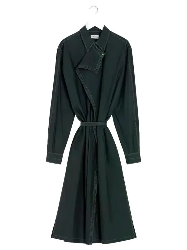 LEMAIRE Asymmetrical Panel Shirt Dress - Grey