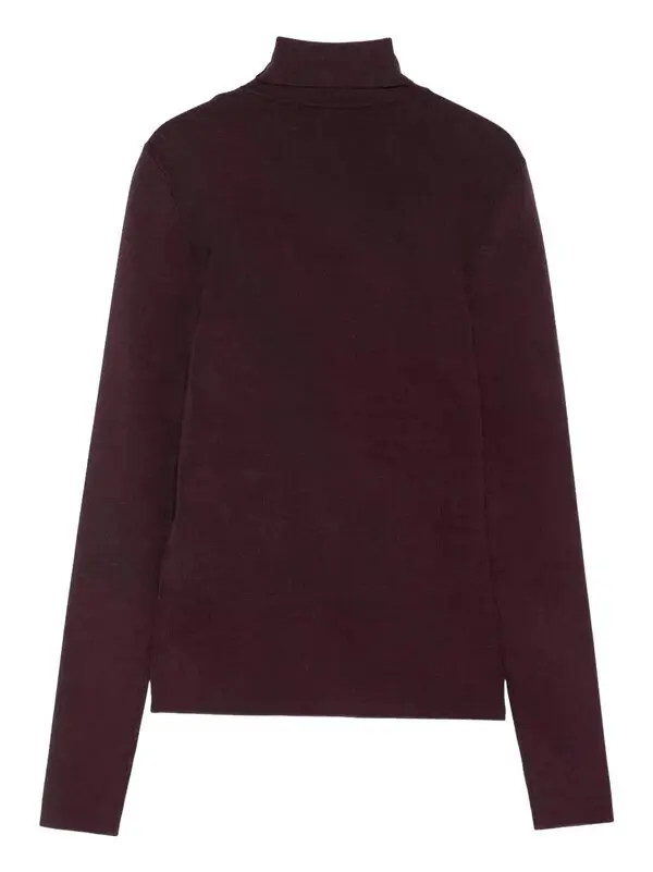 JOSEPH Long Sleeve Turtleneck Sweater - Red