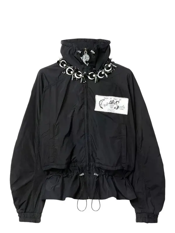Emilio Pucci Embellished Drawstring Jacket - Black