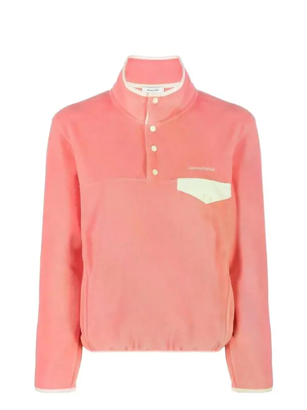 SPORTY & RICH Embroidered Logo Sweatshirt - Pink