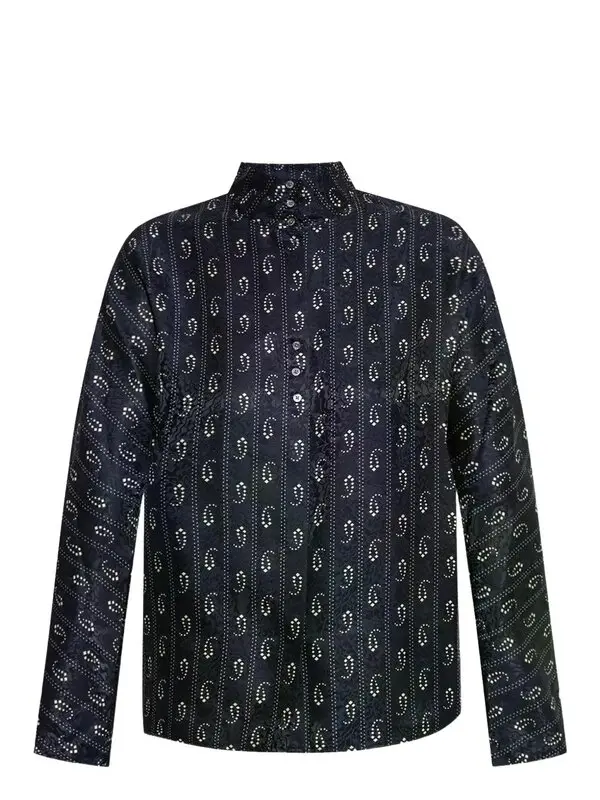 Tory Burch Paisley Print Blouse - Blue